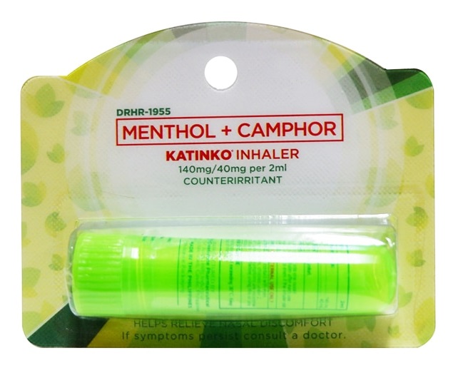 Buy Katinko menthol / camphor 140mg / 40mg per 2 ml inhaler 2ml online ...