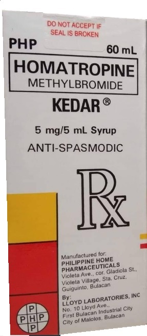 KEDAR Homatropine Methylbromide 5mg / 5mL Syrup 60mL price in the ...