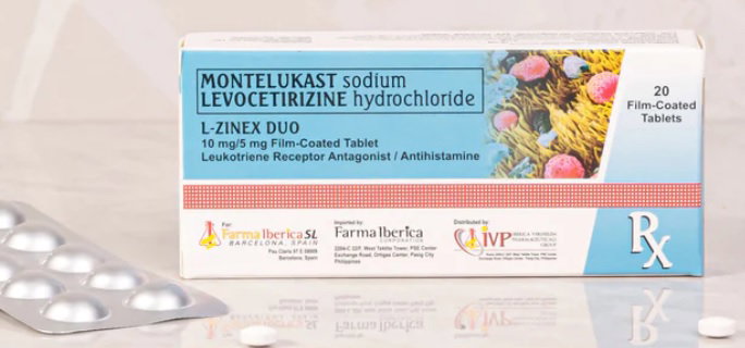 L-ZINEX DUO Montelukast Sodium / Levocetirizine Hydrochloride 10mg ...