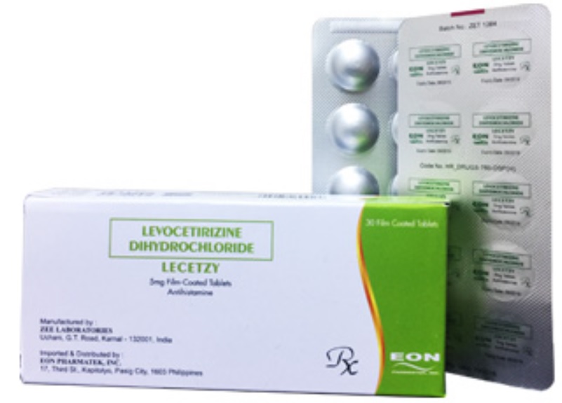 LECETZY Levocetirizine Dihydrochloride 5mg Film-Coated Tablet 90's ...