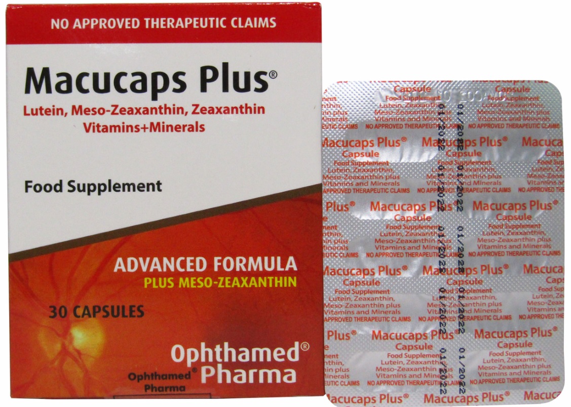 MACUCAPS PLUS Lutein / Zeaxanthin / Meso-Zeaxanthin / Vitamins ...