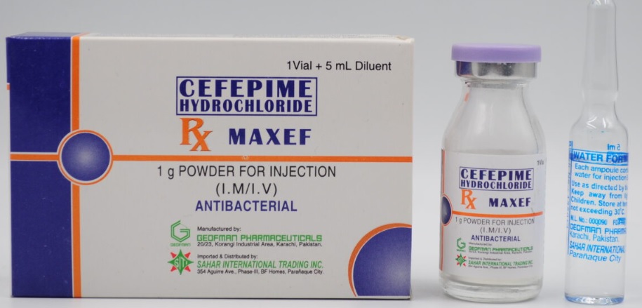 MAXEF Cefepime Hydrochloride 1g Powder for IM/IV Injection 5mL price in ...