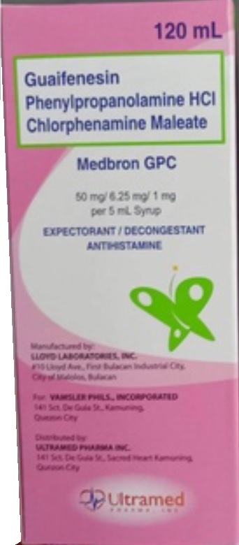 MEDBRON GPC Guaifenesin / Phenylpropanolamine Hydrochloride ...
