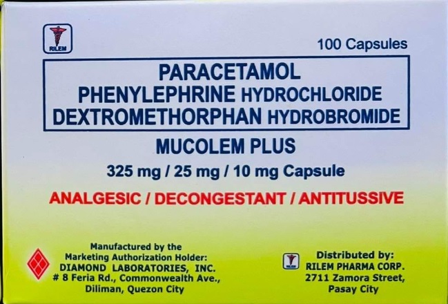 MUCOLEM PLUS Paracetamol / Phenylephrine Hydrochloride ...