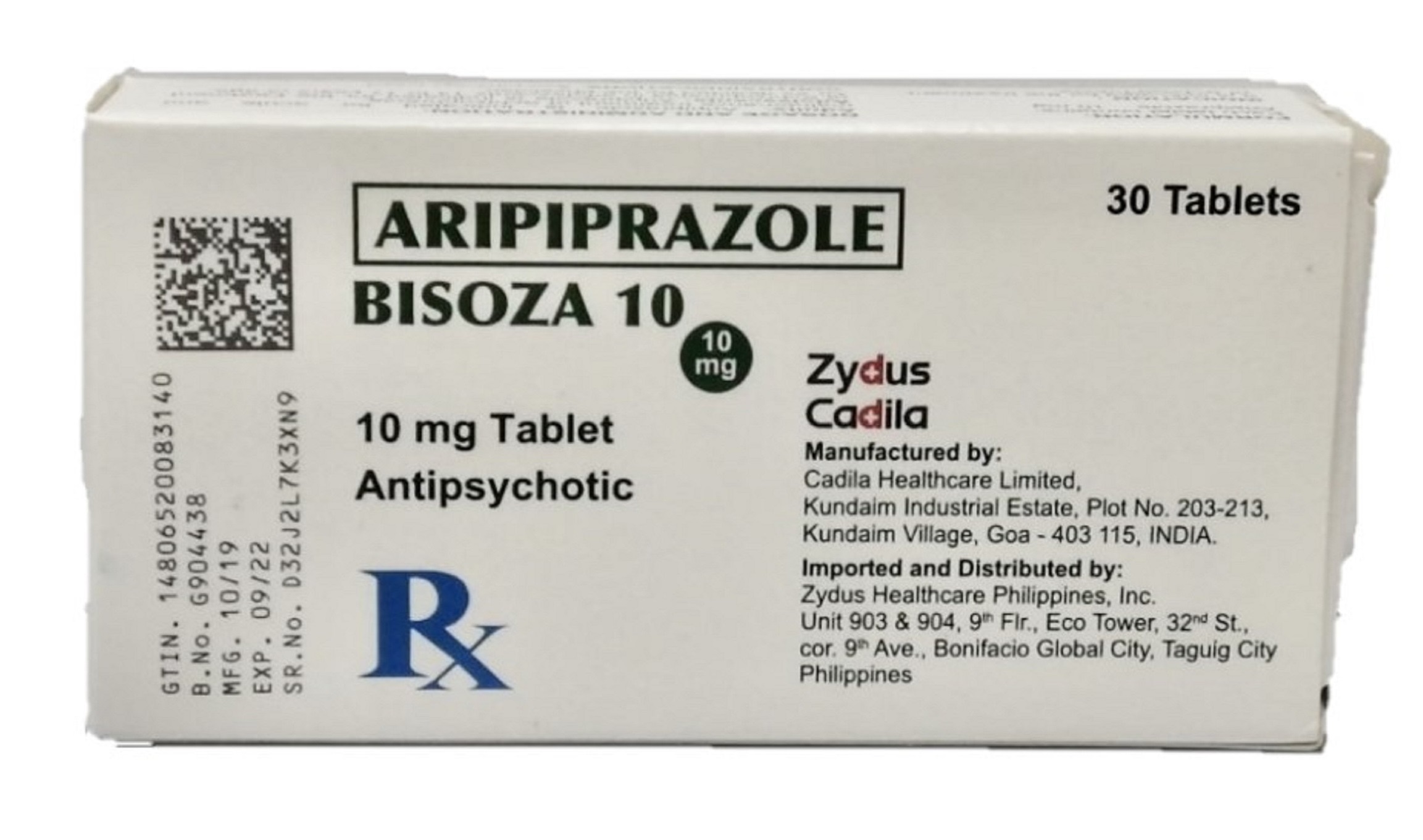 BISOZA 10 Aripiprazole 10mg Tablet 1's price in the Philippines ...