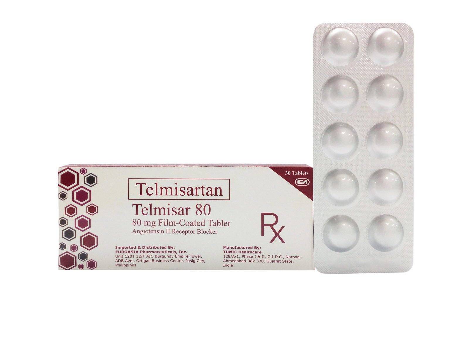 TELMISAR 80 Telmisartan 80mg Film-Coated Tablet 1's price in the ...