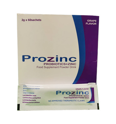 PROZINC Probiotics / Zinc Food Supplement Powder Drink 1's Grape price ...