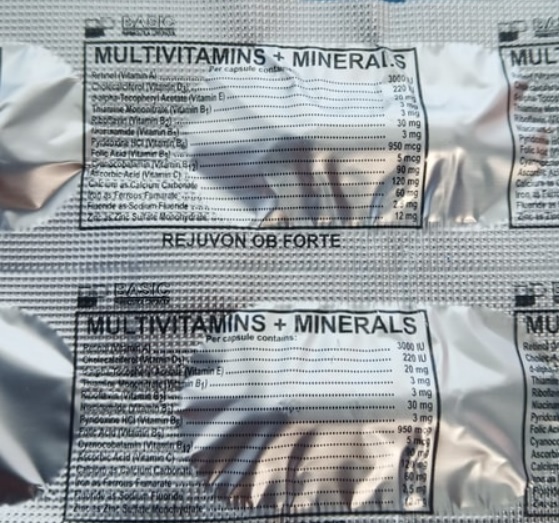 REJUVON OB FORTE Multivitamins / Minerals Capsule 1's price in the ...