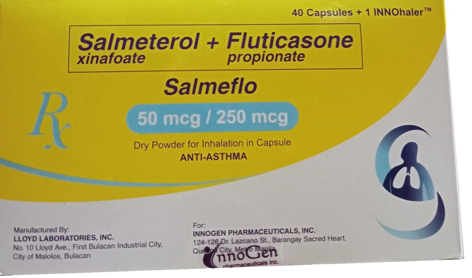 SALMEFLO Salmeterol Xinafoate / Fluticasone Propionate 50mcg / 250mcg ...