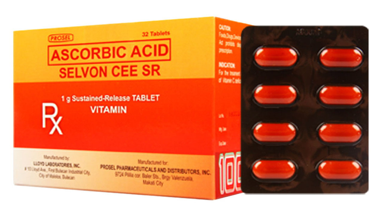 SELVON CEE SR Ascorbic Acid 1g Sustained Release Tablet 1's price in ...