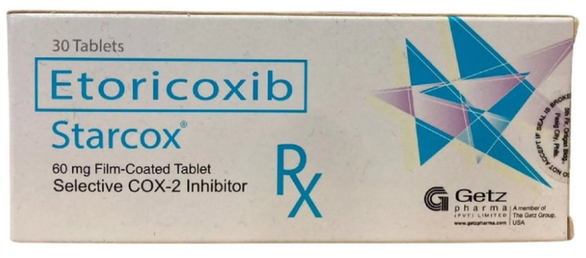 STARCOX Etoricoxib 60mg Film-Coated Tablet 1's price in the Philippines ...