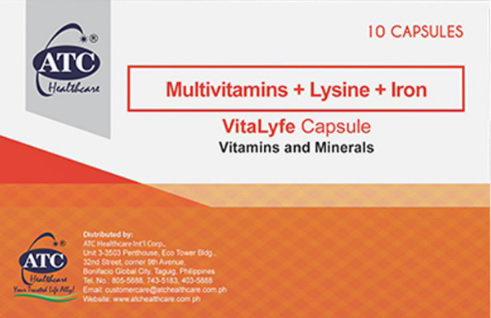 VITALYFE Multivitamins / Lysine / Iron Hard Gelatin Capsule 10's price ...