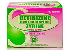 ZYRINE Cetirizine Hydrochloride 10mg Tablet 1's price in the ...