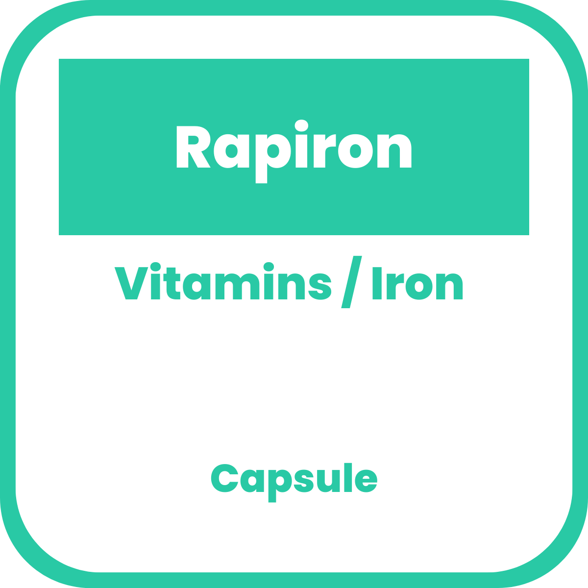 RAPIRON Vitamins / Iron Food Supplement Capsule 1's price in the ...