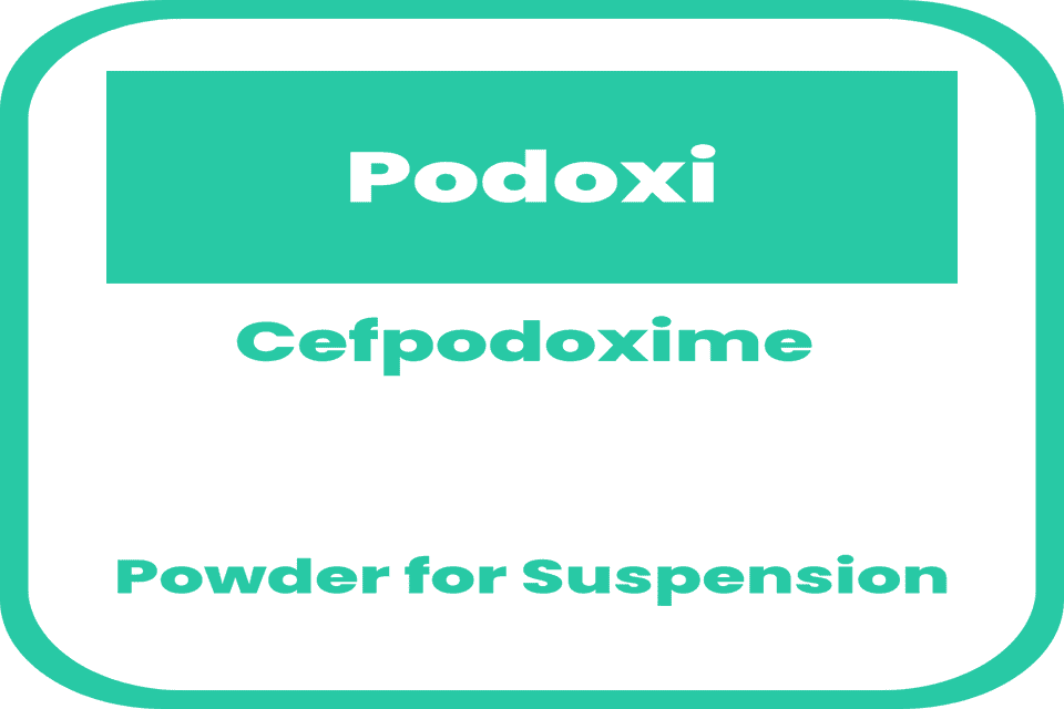 PODOXI Cefpodoxime Proxetil 50mg / 5mL Powder for Suspension 30mL price ...
