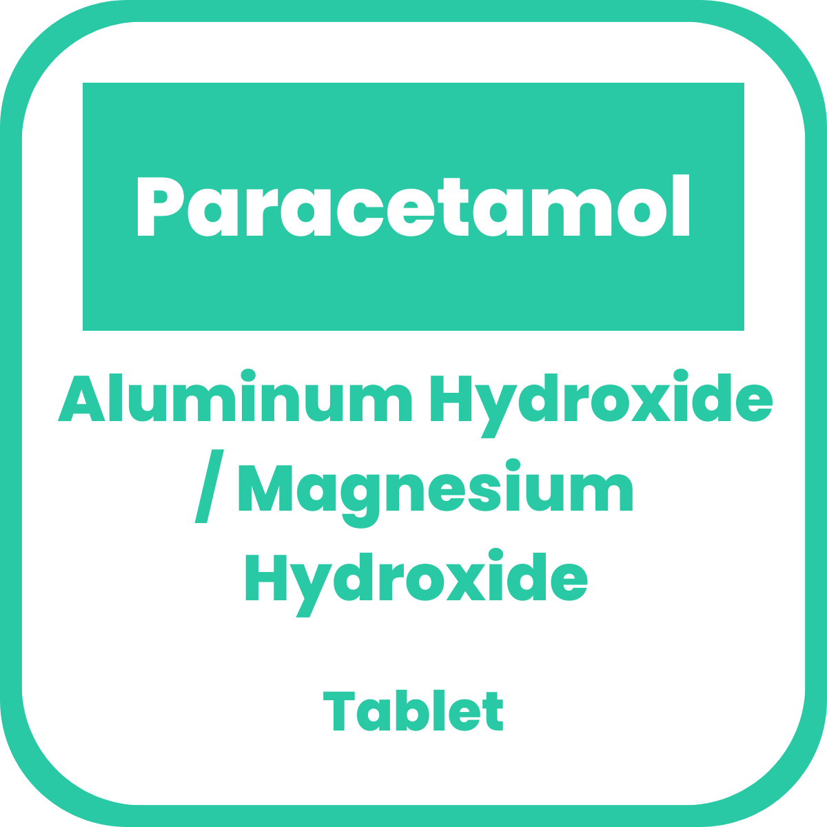 MEDALEM Aluminum Hydroxide / Magnesium Hydroxide 200mg / 100mg Tablet ...