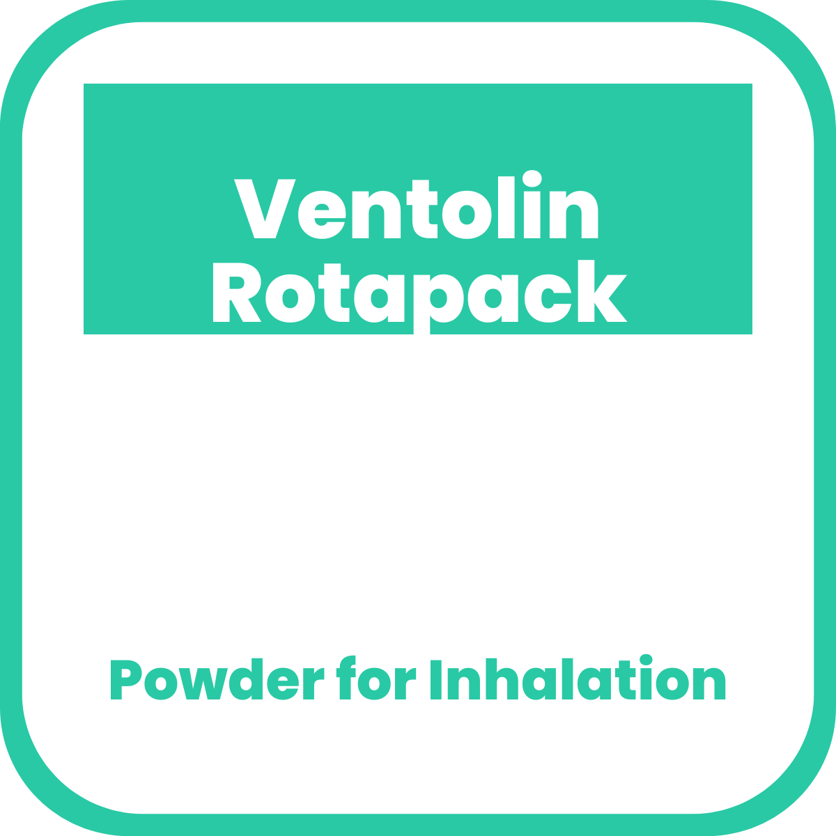 VENTOLIN ROTAPACK Salbutamol / Rotahaler Device 200mcg Powder for ...