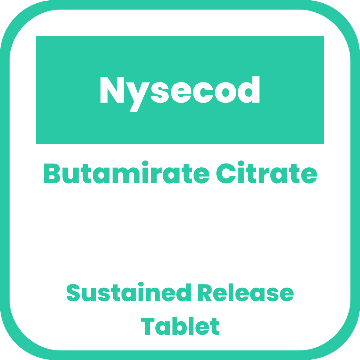 NYSECOD Butamirate Citrate 50mg Sustained Release Tablet 1's price in ...