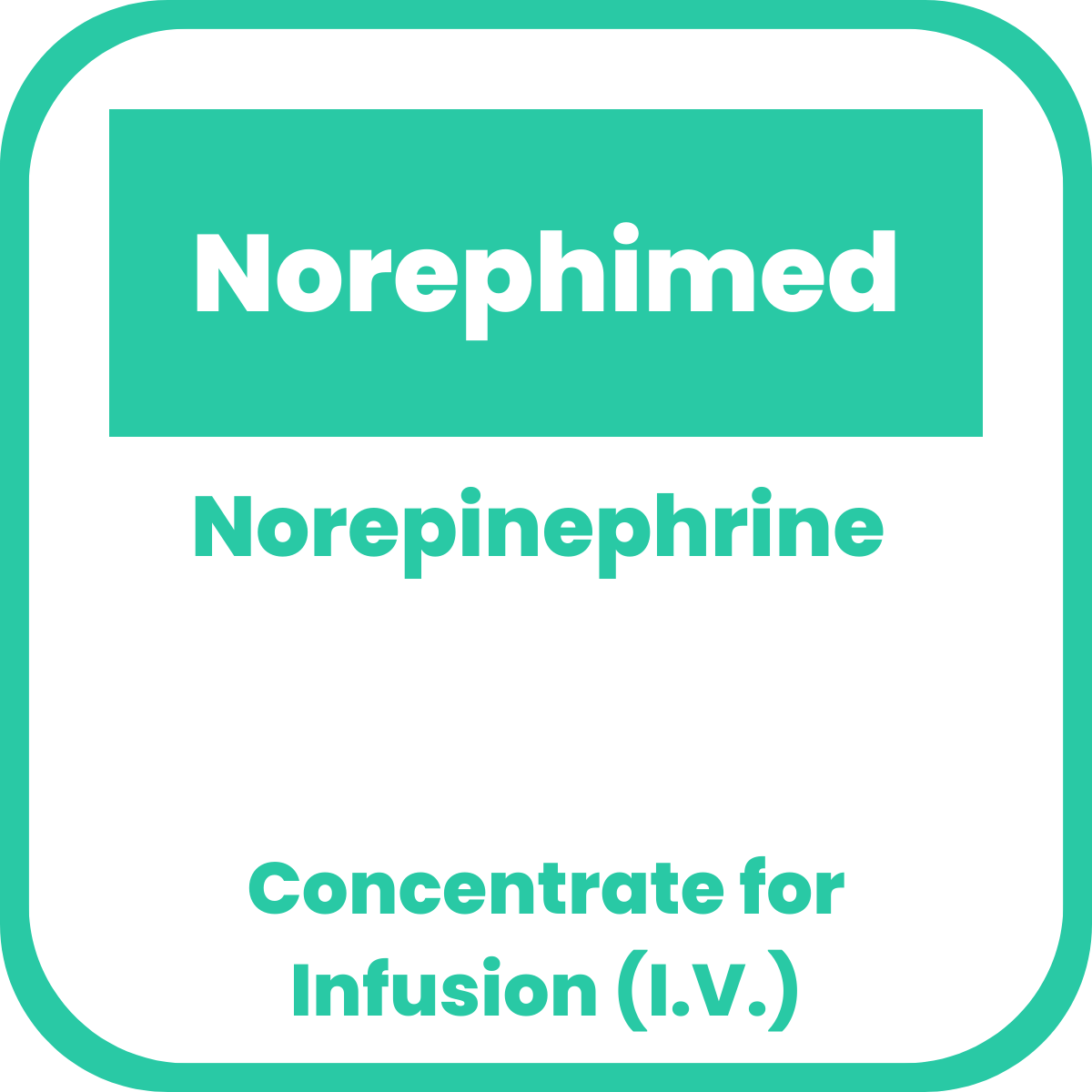NOREPHIMED Norepinephrine Bitartrate 1mg / mL (4mg / 4mL) Concentrate ...