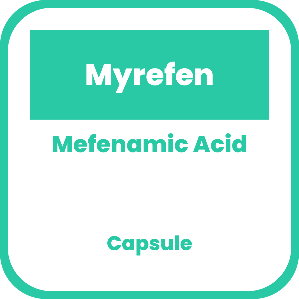 MYREFEN Mefenamic Acid 250mg Capsule 1's price in the Philippines ...