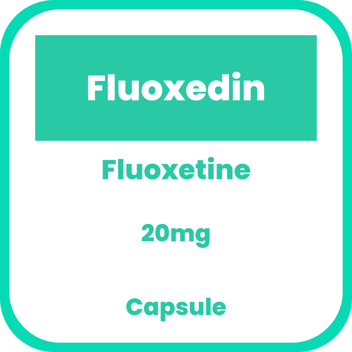 FLUOXEDIN Fluoxetine Hydrochloride 20mg Capsule 30's price in the ...