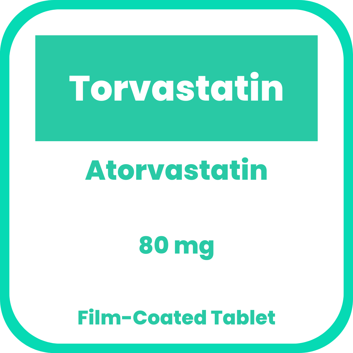 TORVASTATIN Atorvastatin 80mg Film-Coated Tablet 1's price in the ...