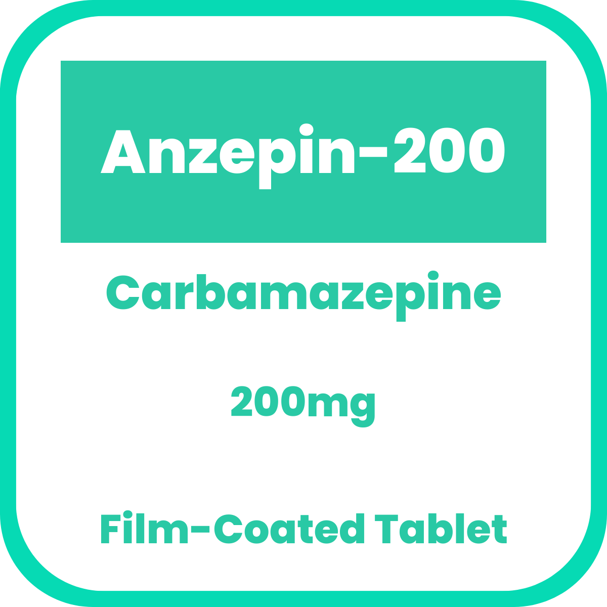 ANZEPIN-200 Carbamazepine 200mg Film-Coated Tablet 100's price in the ...