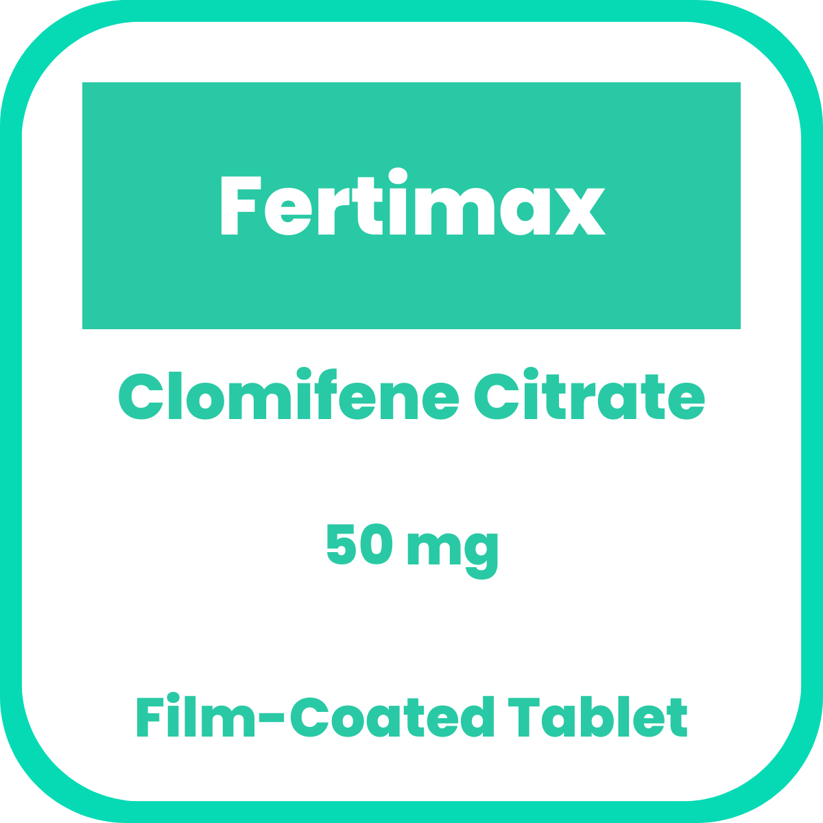 FERTIMAX Clomifene Citrate 50mg Film-Coated Tablet 1's price in the ...