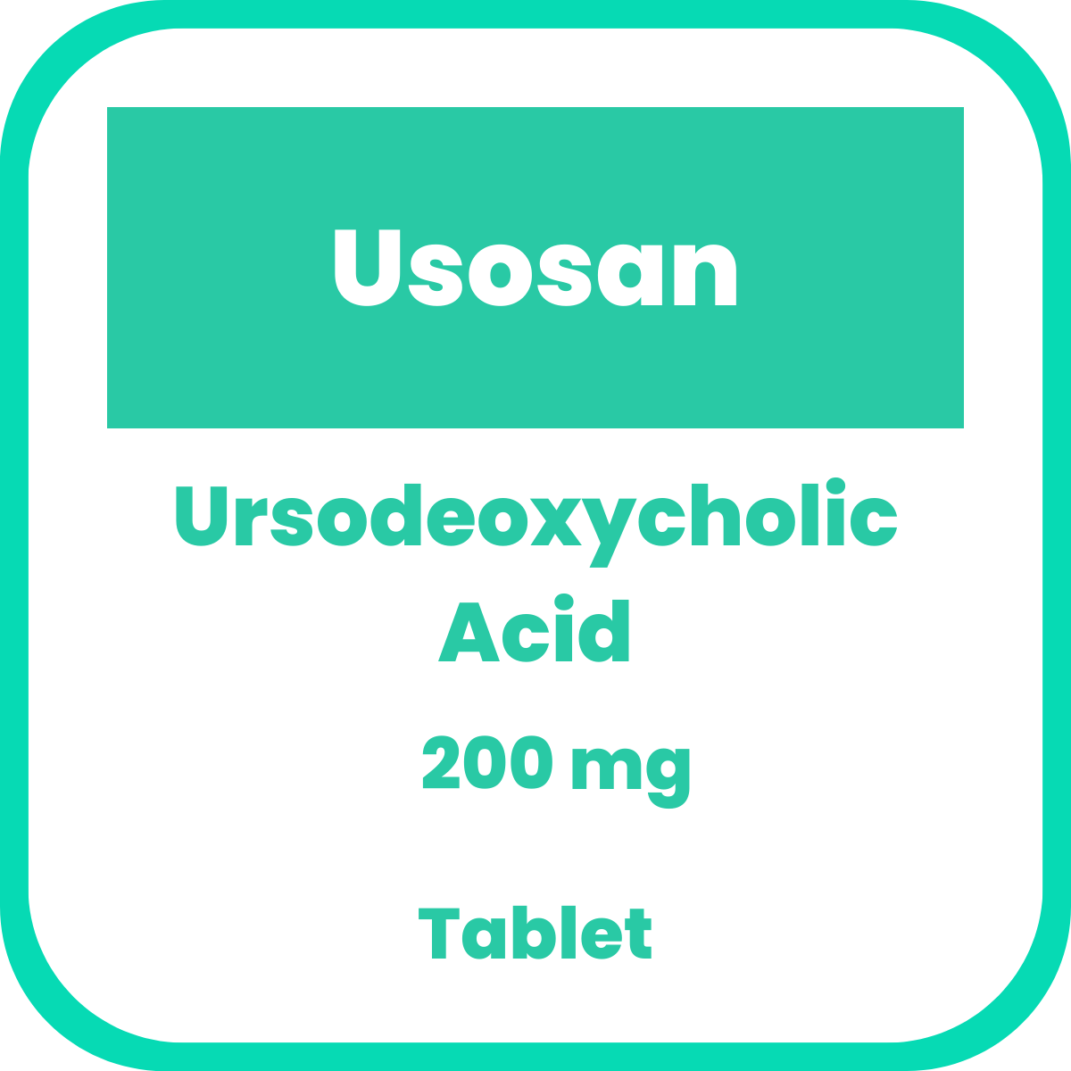 USOSAN Ursodeoxycholic Acid 200mg Tablet 1's price in the Philippines ...