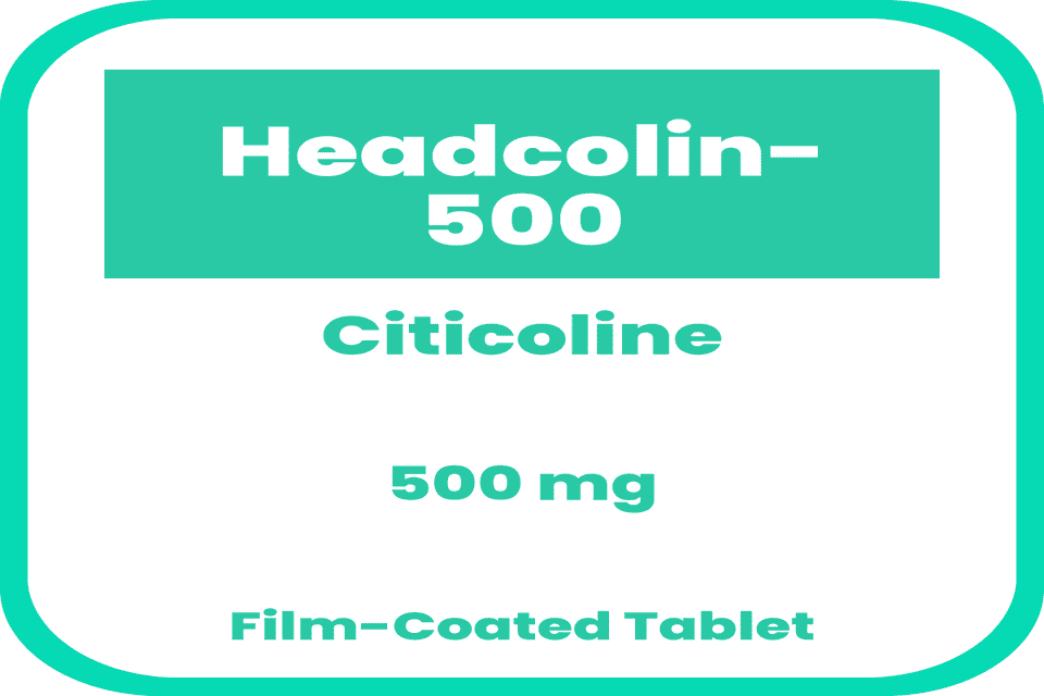 HEADCOLIN-500 Citicoline Sodium 500mg Film-Coated Tablet 1's price in ...