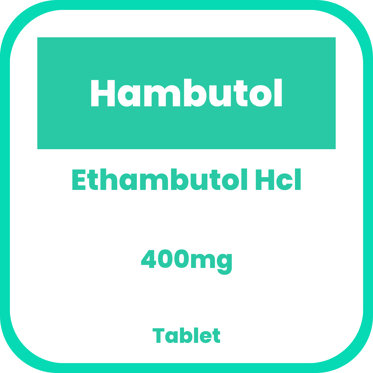 HAMBUTOL Ethambutol Hydrochloride 400mg Tablet 1's price in the ...
