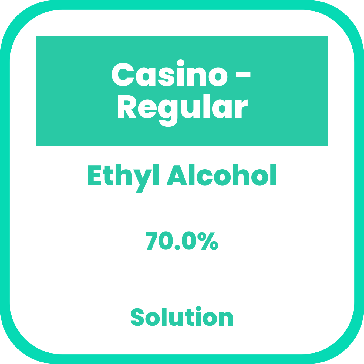 CASINO REGULAR Ethyl Alcohol 70% Solution 60mL price in the Philippines ...