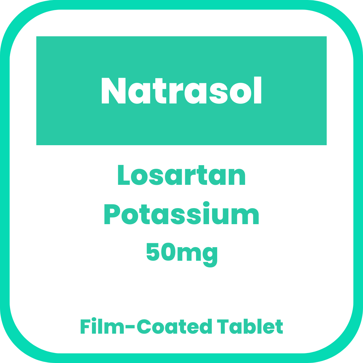 Buy Natrasol losartan potassium 50mg film-coated tablet 1's online with ...