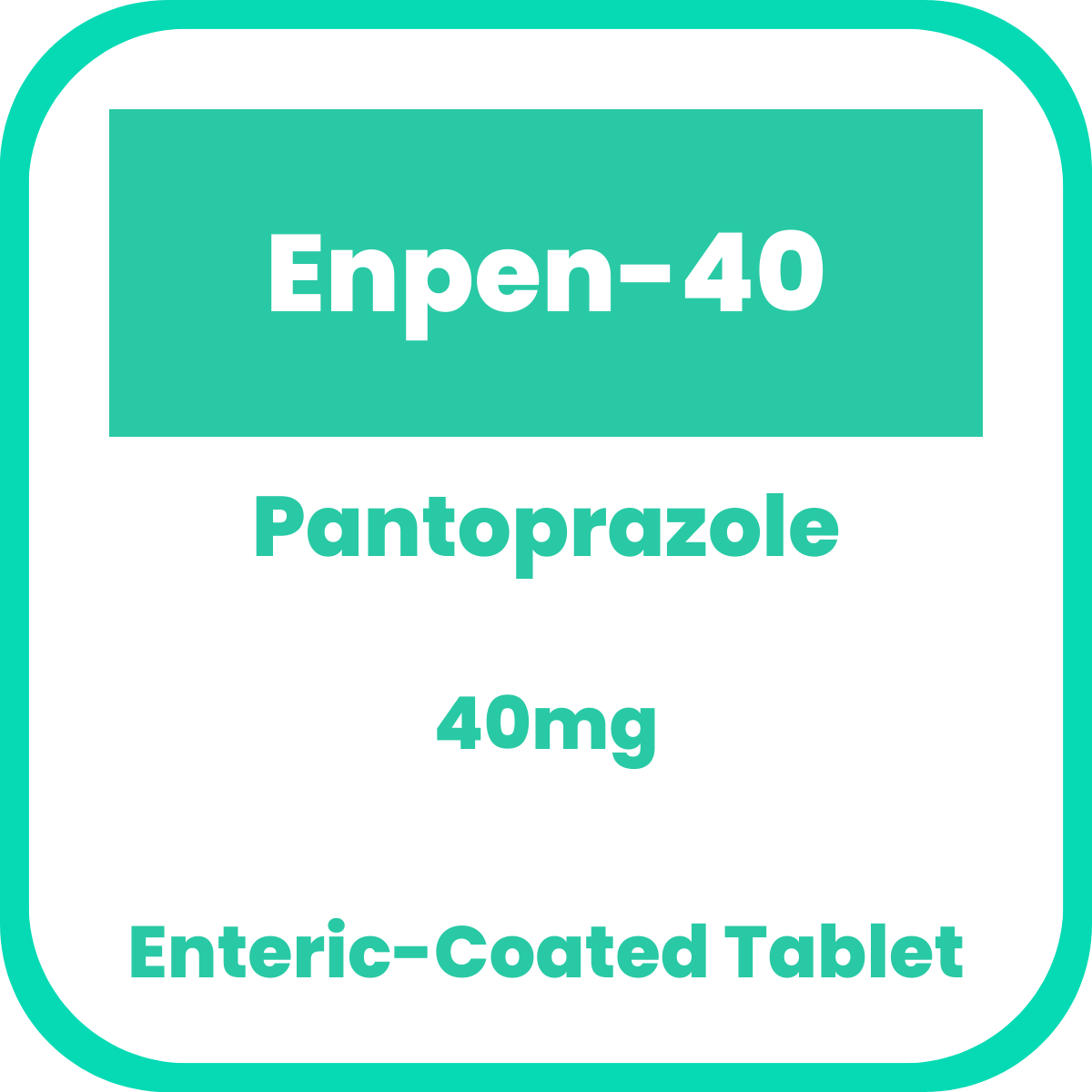 ENPEN-40 Pantoprazole Sodium Sesquihydrate 40mg Enteric-Coated Tablet ...