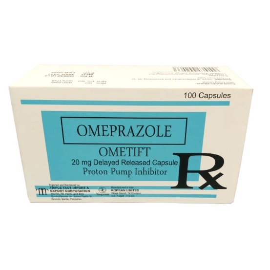 OMETIFT Omeprazole 20mg Delayed-Release Capsule 100's price in the ...