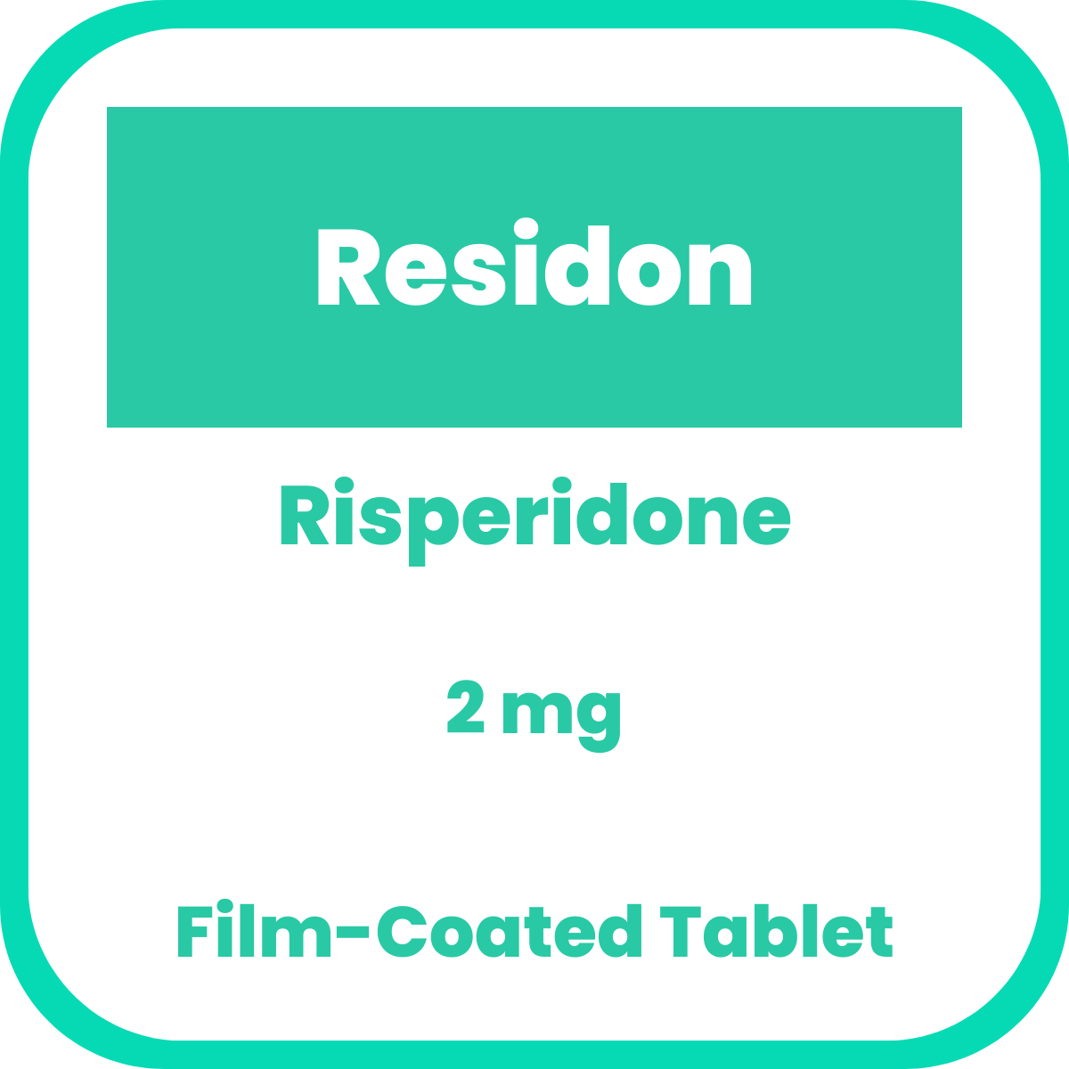 RESIDON Risperidone 2mg Film-Coated Tablet 1's price in the Philippines ...