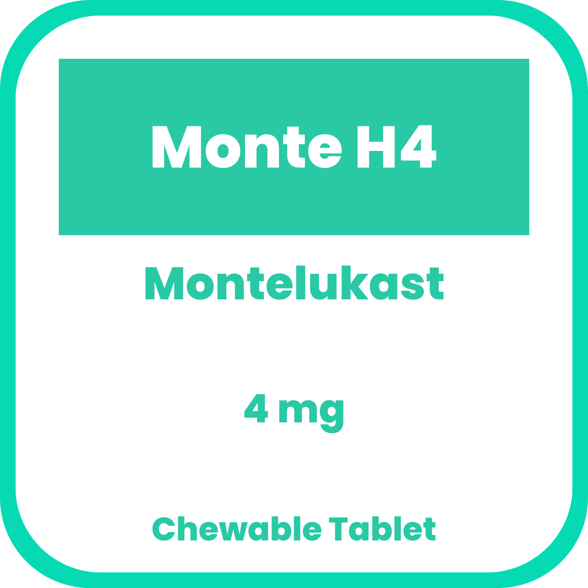 MONTE H4 Montelukast Sodium 4mg Chewable Tablet 1's price in the ...