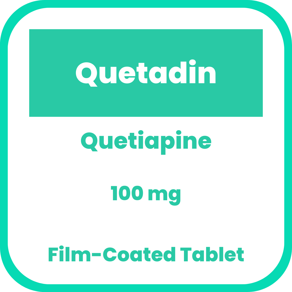 QUETADIN Quetiapine Fumarate 100mg Film-Coated Tablet 1's price in the ...