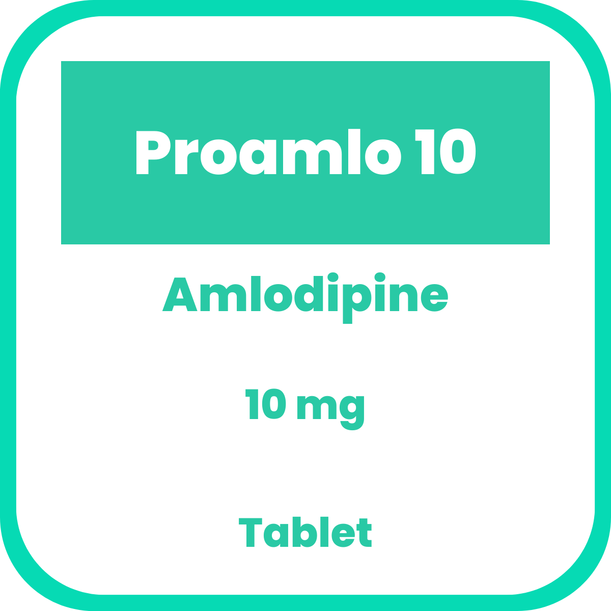PROAMLO 10 Amlodipine Besilate 10mg Tablet 1's price in the Philippines ...