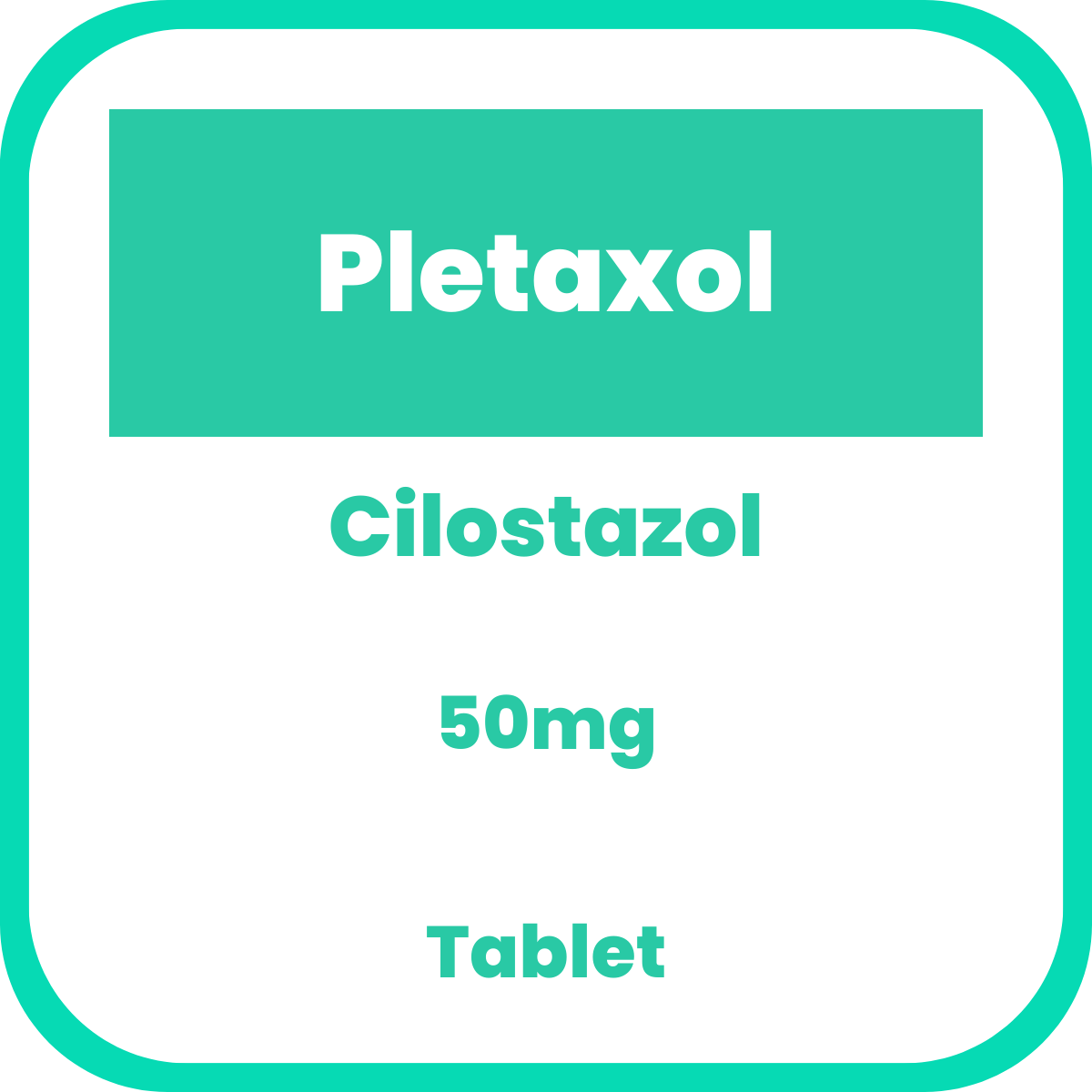 PLETAXOL Cilostazol 50mg Tablet 1's price in the Philippines | MedsGo ...