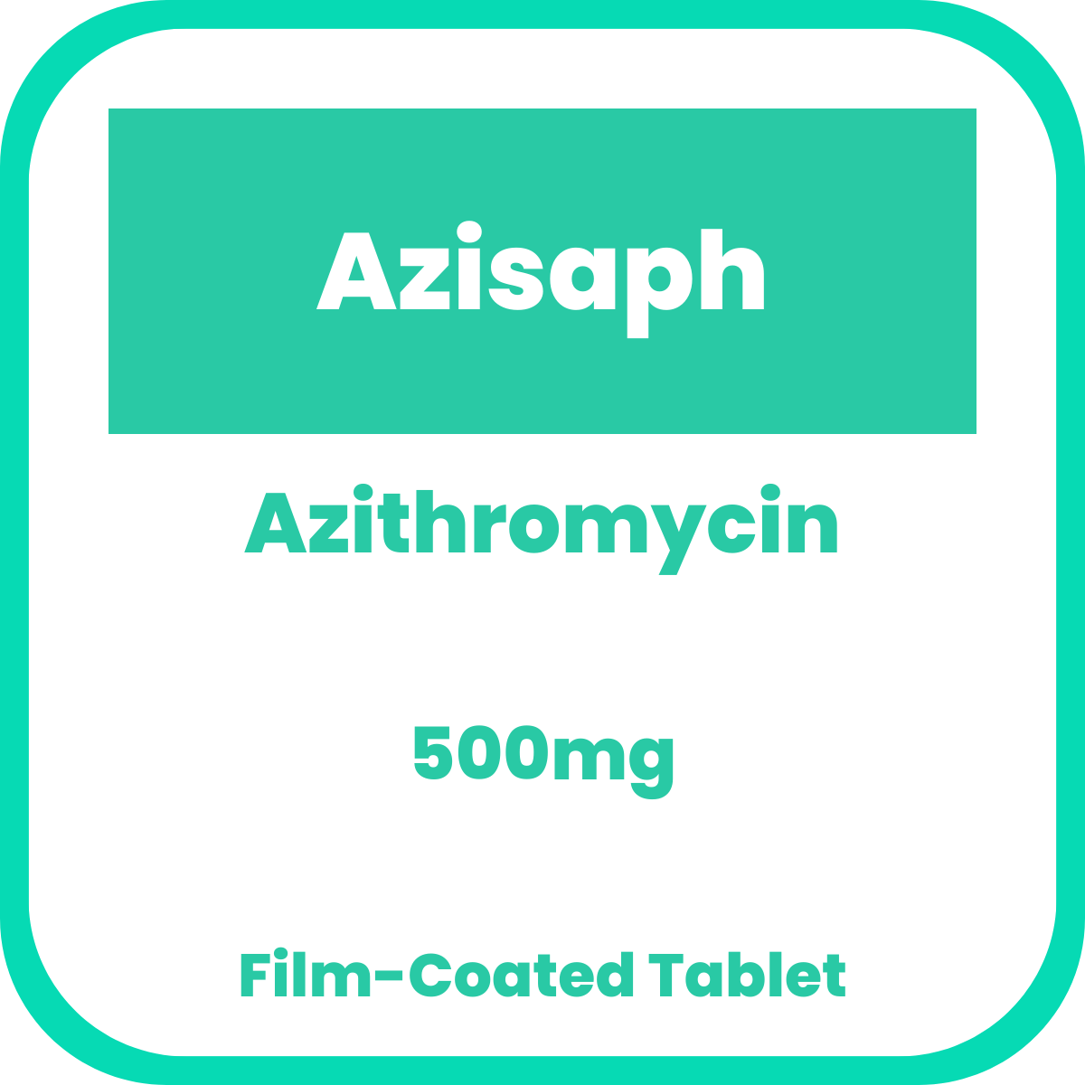 AZISAPH Azithromycin 500mg Film-Coated Tablet 1's price in the ...