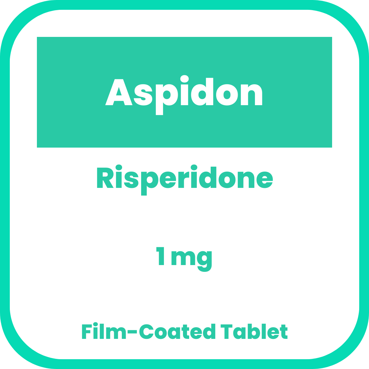 ASPIDON Risperidone 1mg Film-Coated Tablet 1's price in the Philippines ...