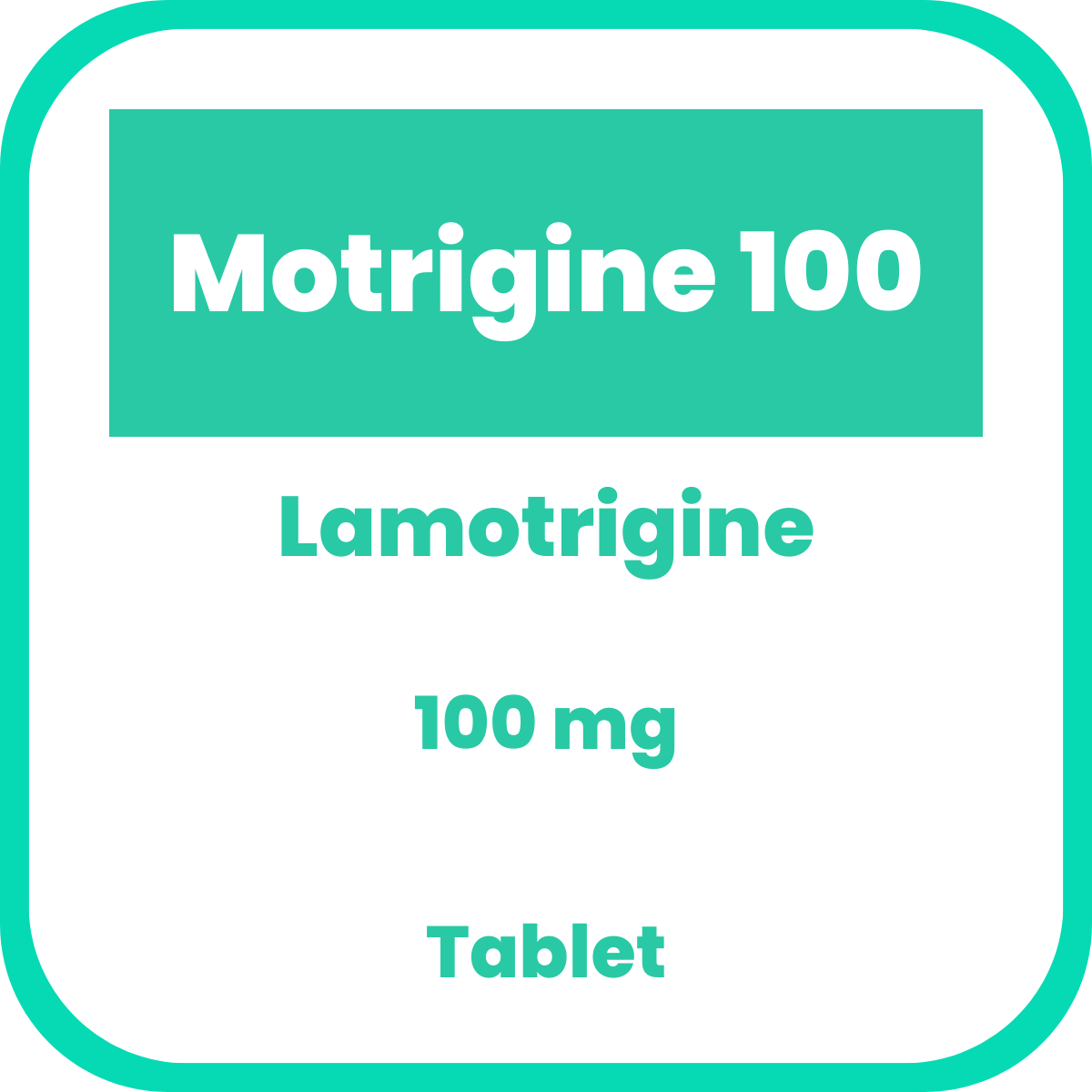 MOTRIGINE 100 Lamotrigine 100mg Tablet 1's price in the Philippines ...