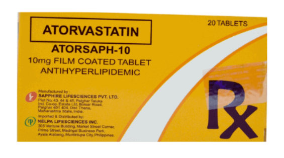 ATORSAPH Atorvastatin 10mg Film-Coated Tablet 1's price in the ...