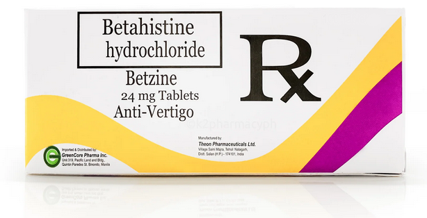 BETZINE Betahistine Hydrochloride 24mg Tablet 100's price in the ...