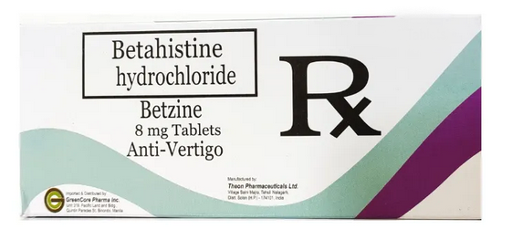 BETZINE Betahistine Hydrochloride 8mg Tablet 100's price in the ...