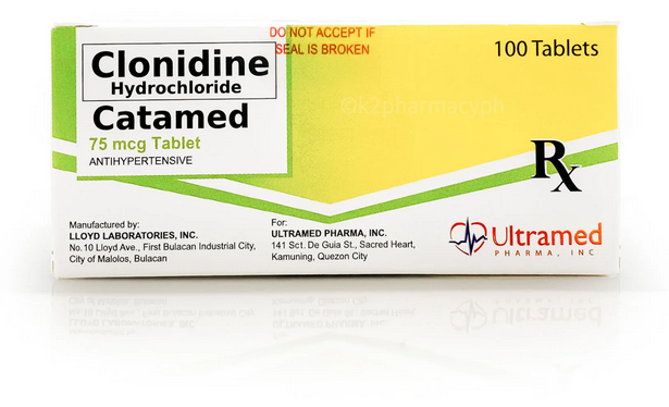 CATAMED Clonidine Hydrochloride 75mcg Tablet 1's price in the ...