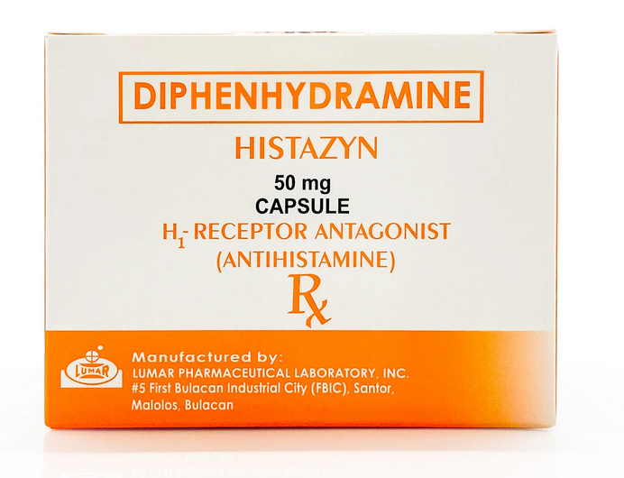HISTAZYN Diphenhydramine Hydrochloride 50mg Capsule 1's price in the ...