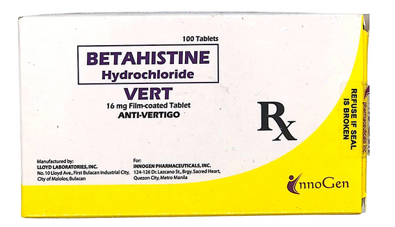VERT Betahistine Hydrochloride 16mg Film-Coated Tablet 1's price in the ...
