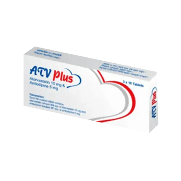 ATV PLUS Amlodipine / Atorvastatin 5mg / 10mg Film-Coated Tablet 30's ...
